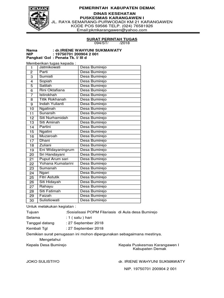 SPJ Kader Desa | PDF