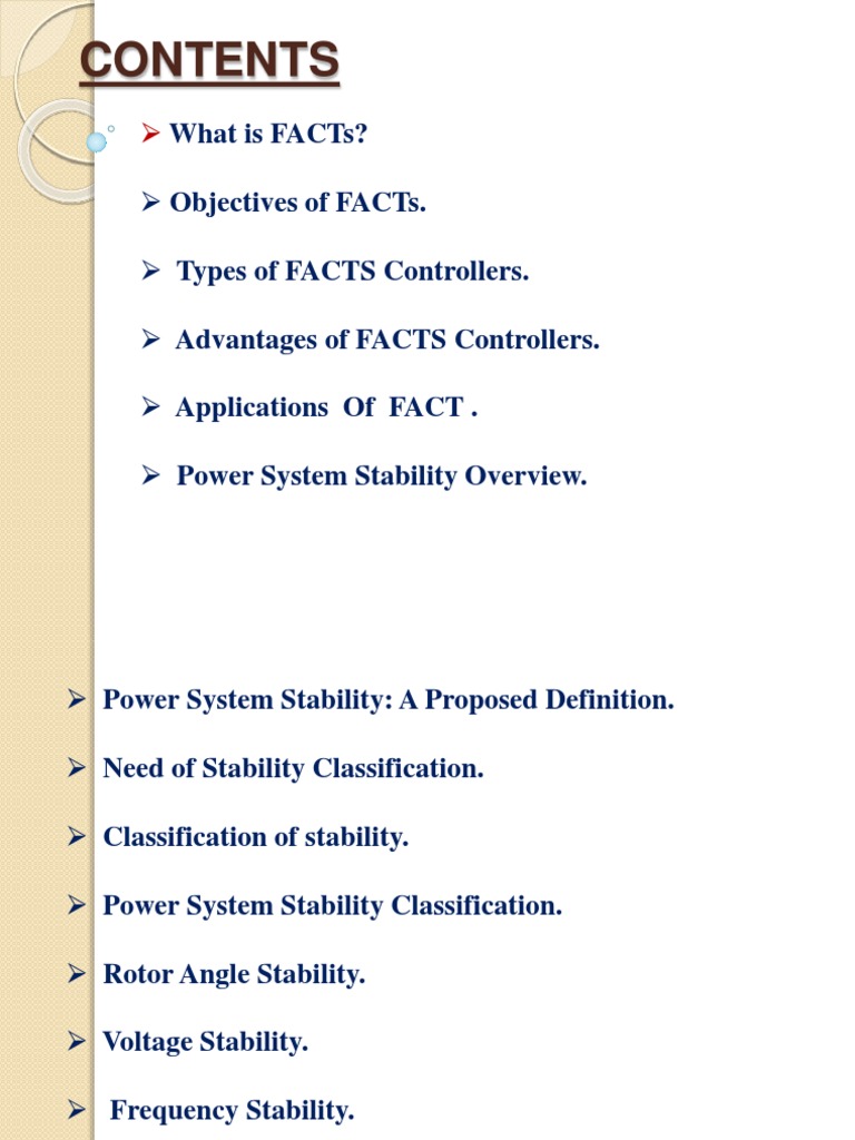 Understanding FACTS and Power Stability | PDF | Electric Power System ...