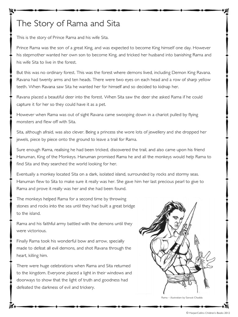 The Story of Rama and Sita | PDF | Sita | Rama