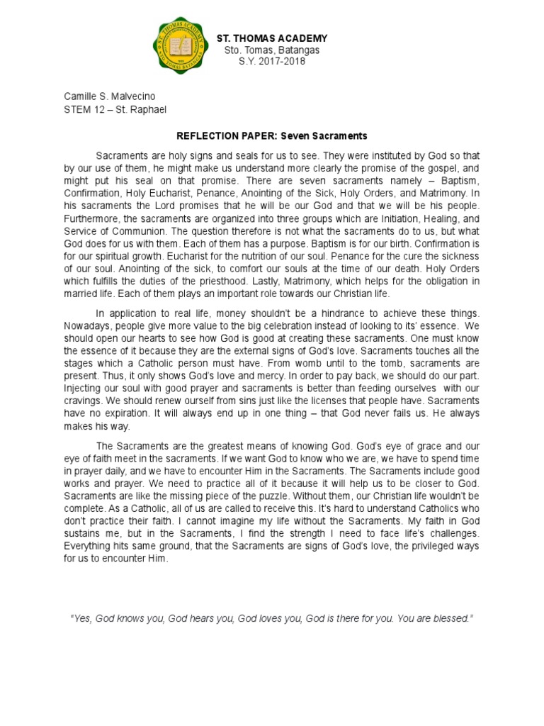 Understanding the Seven Sacraments | PDF | Eucharist | Penance