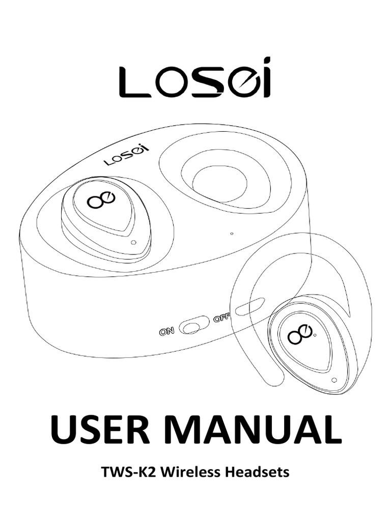 TWS-K2 Bluetooth Headset Manual | PDF | Headphones | Bluetooth