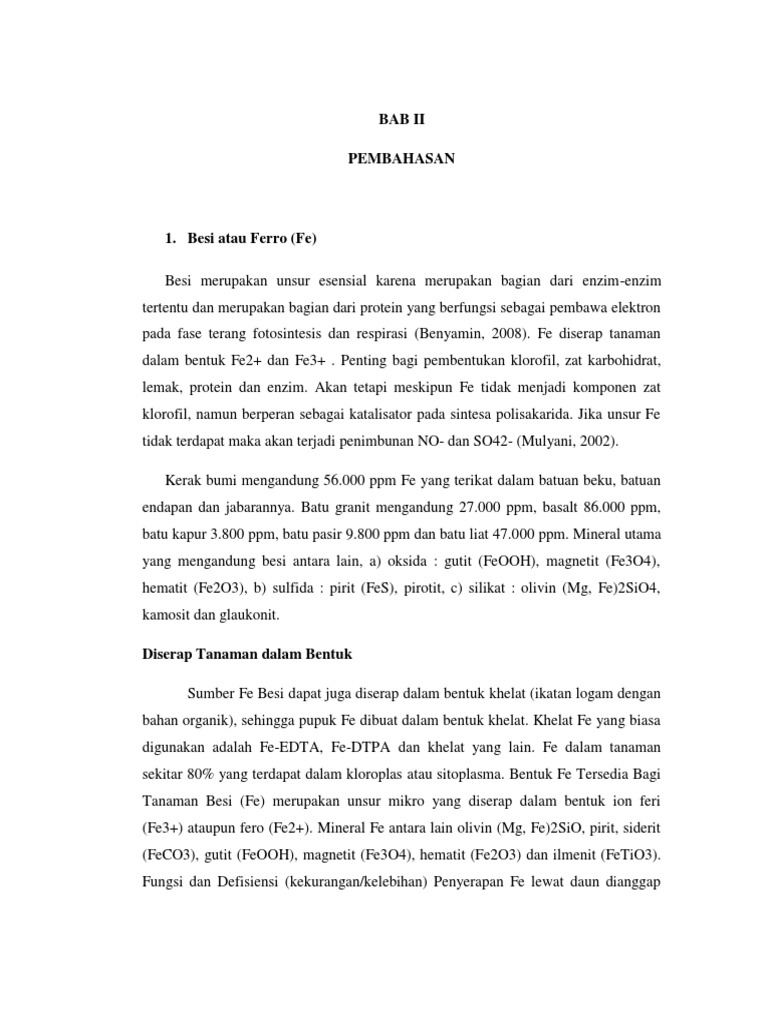 Besi, Mangan, Nikel PDF | PDF | Griya & Taman | Sains & Matematika