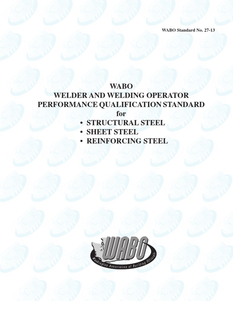 WABO Welding 27-13 Full Version | PDF | Welding | Construction