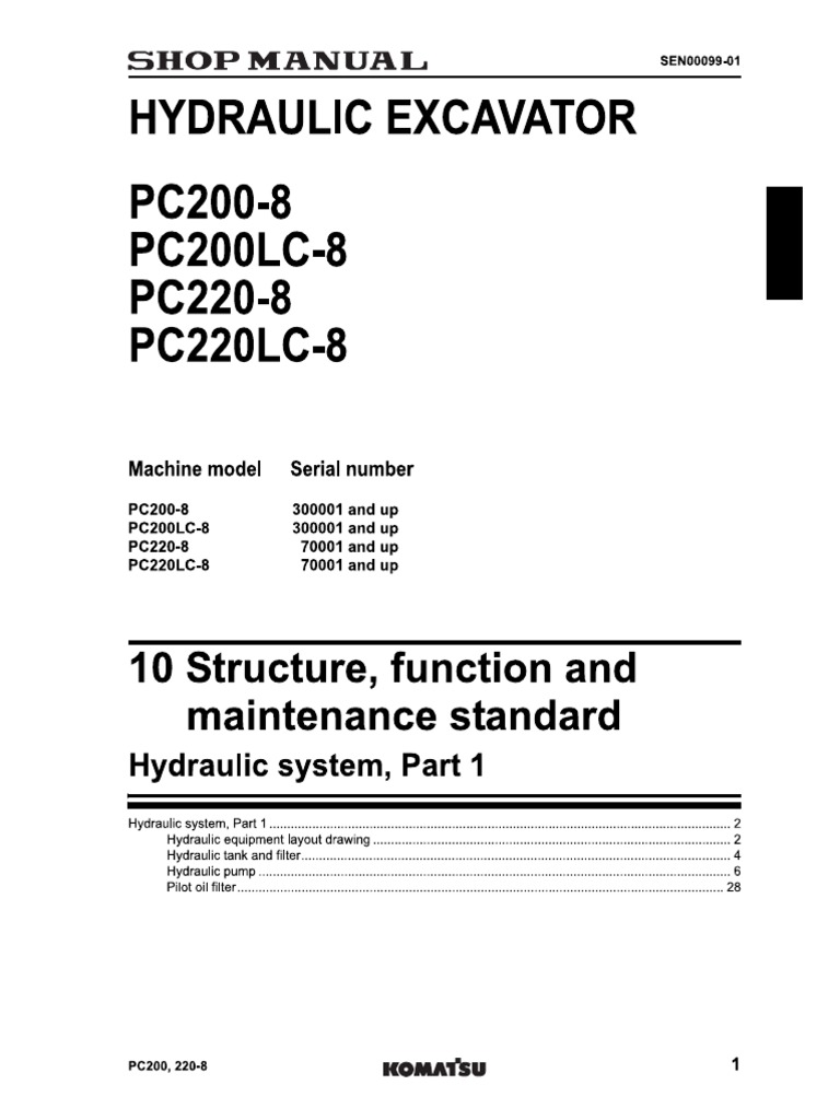 PC200-8 Hydraulic System | PDF