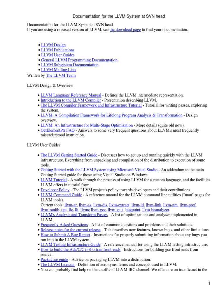 Llvm Pdf Parameter Computer Programming Pointer Computer Programming