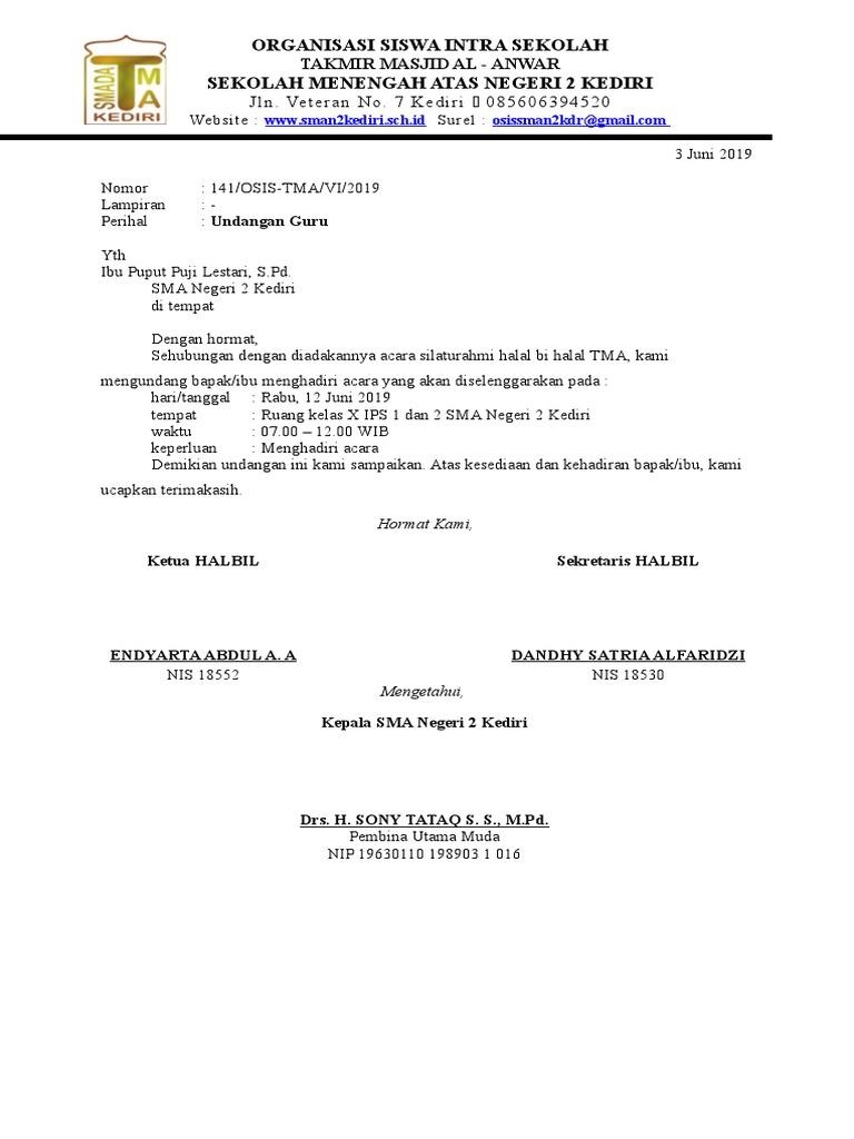 Undangan Bu Puput | PDF