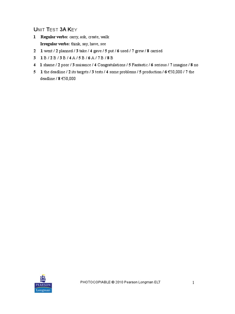 Lifestyle Pre-Intermediate Test 3 | PDF