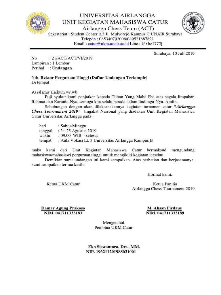 Surat Undangan | PDF