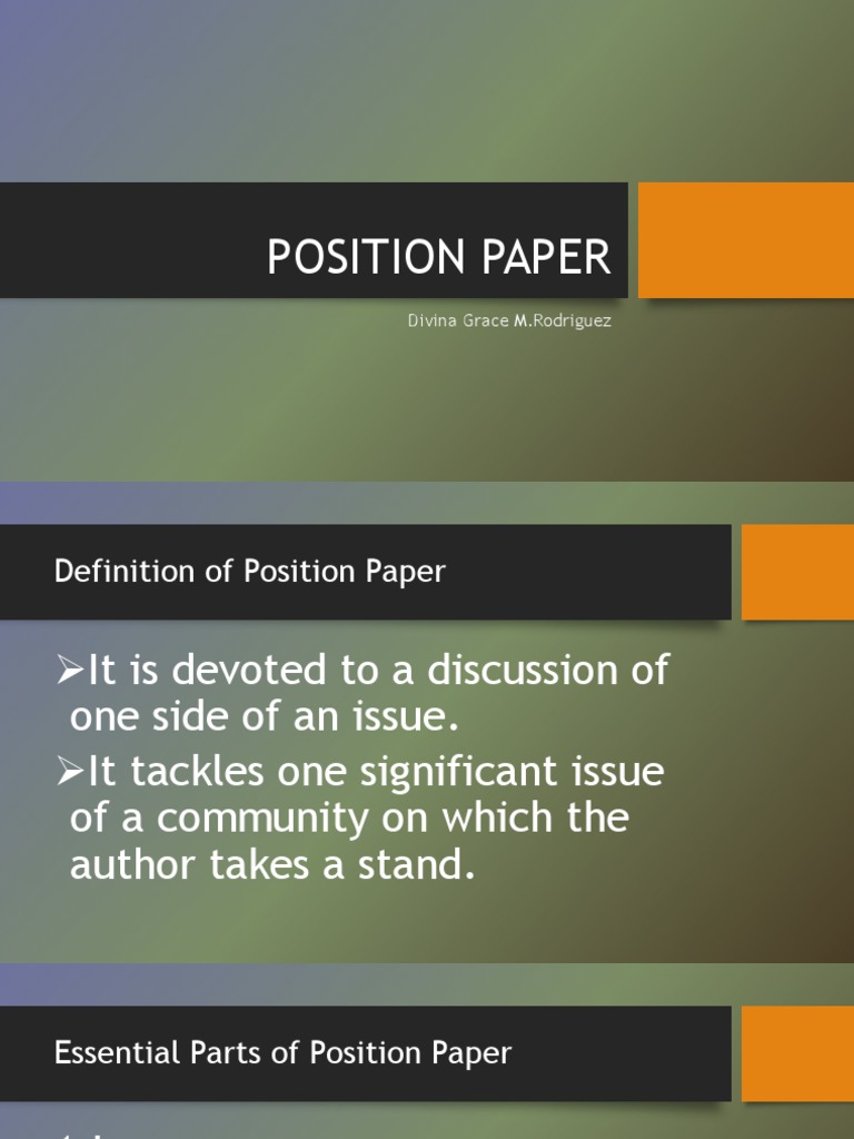 Position Paper | PDF | Public Sphere | Business