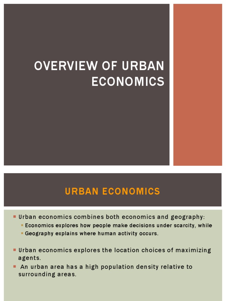 Overview of Urban Economics | PDF | Economics | Economies