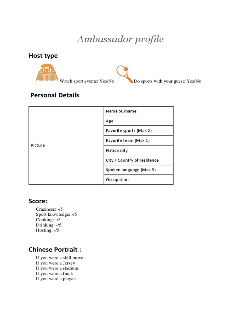 Ambassador Profile | PDF