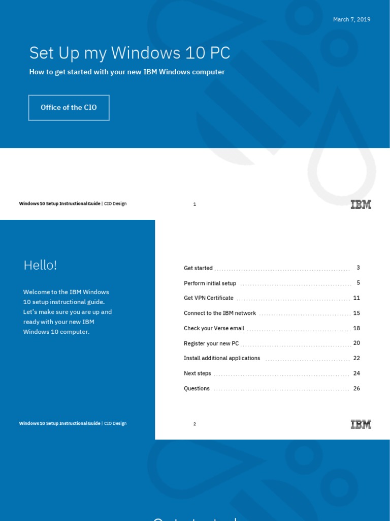 Set Up My Windows 10 PC: How To Get Started With Your New IBM Windows ...