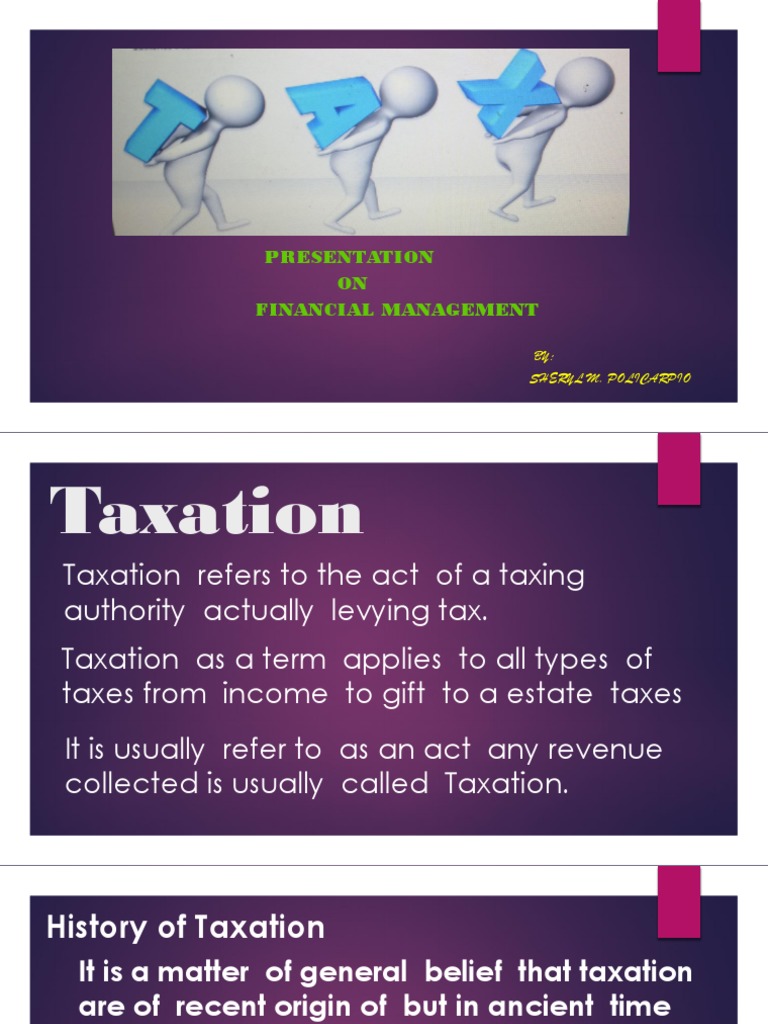 Taxation Powerpoint Sheng | PDF | Corporate Tax | Income Tax