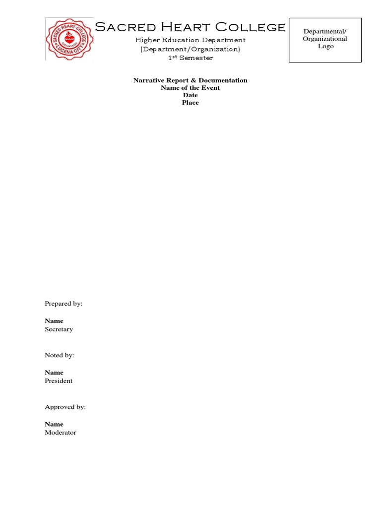 Narrative Report Format | PDF