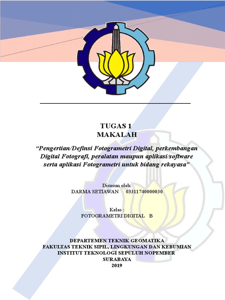 Definisi dan Perkembangan Fotogrametri Digital | PDF