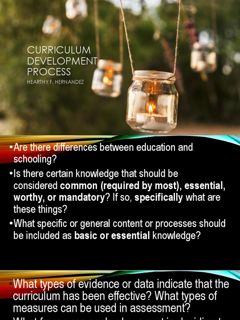 Curriculum Development Process | PDF | Curriculum | Educational Assessment