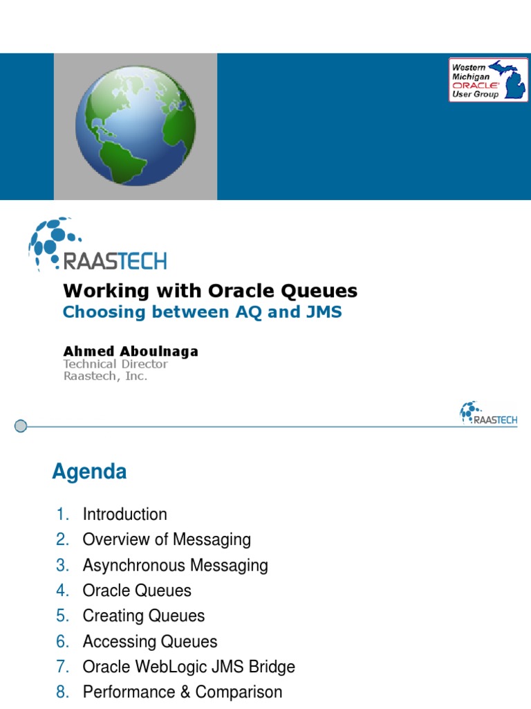 Working With Oracle Queues: Choosing Between AQ and JMS | Download Free PDF | Application ...