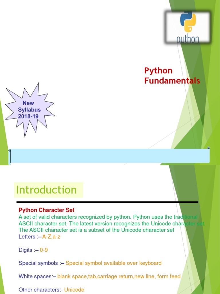 Chapter - 2 Python Fundamentals | PDF | Variable (Computer Science) | Data Type