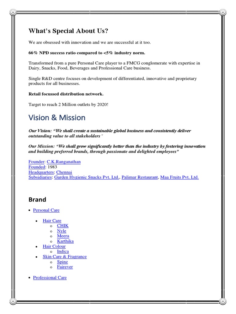 An Innovative FMCG Conglomerate: CavinKare's Vision of Transforming ...
