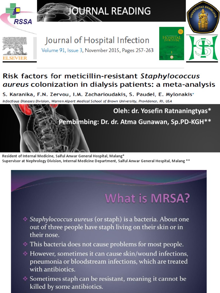 Risk Factor MRSA in Dialysis Patient | PDF | Methicillin Resistant ...