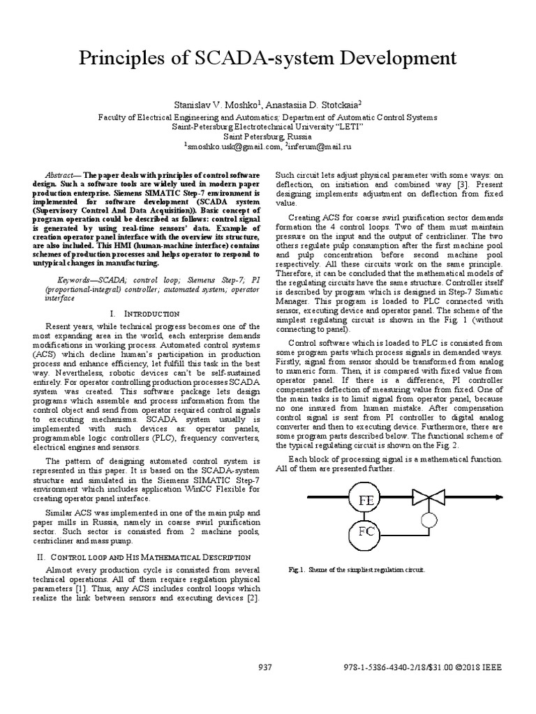 Principles of SCADA-system Development - 2018 | Download Free PDF | Scada | Automation