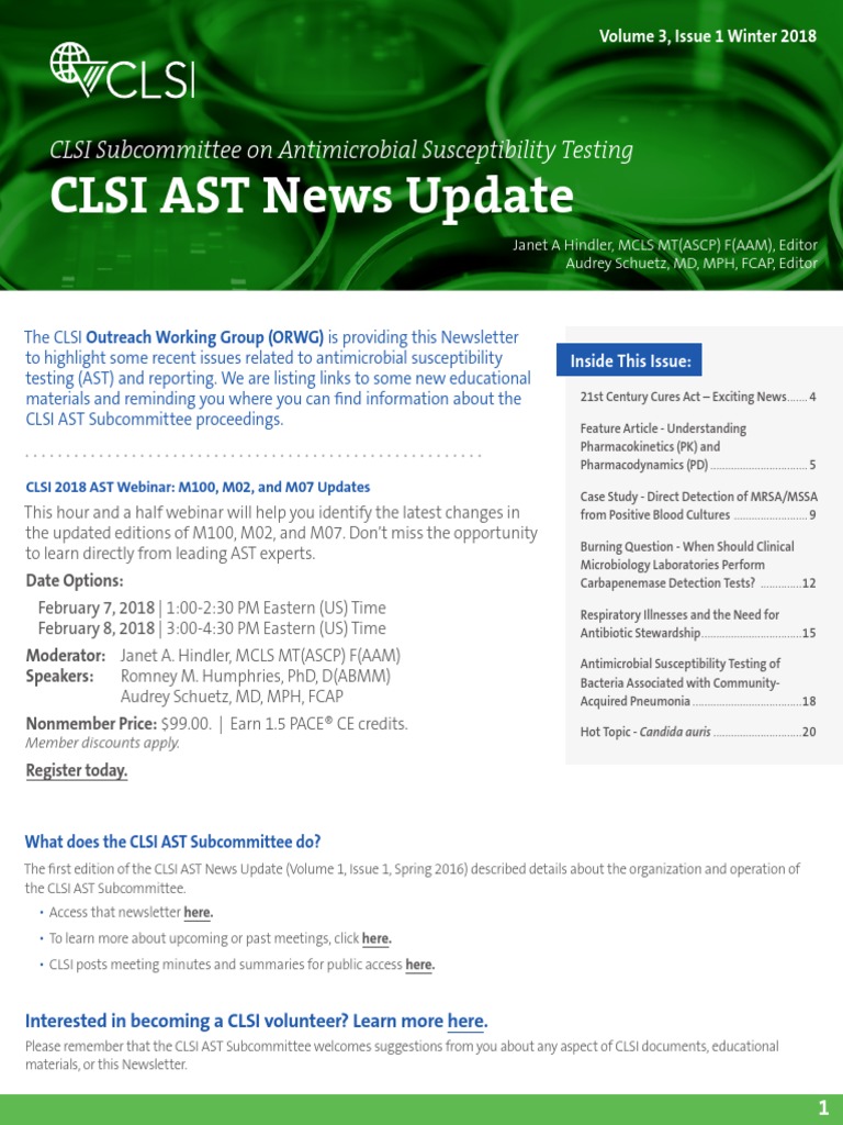 Ast News Update Jan18 | PDF | Beta Lactamase | Methicillin Resistant ...