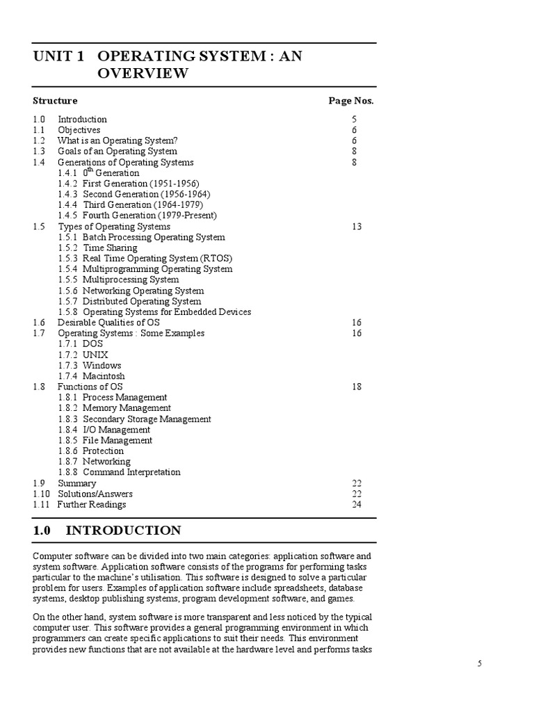Intro to Operating Systems | PDF | Operating System | Computer Program