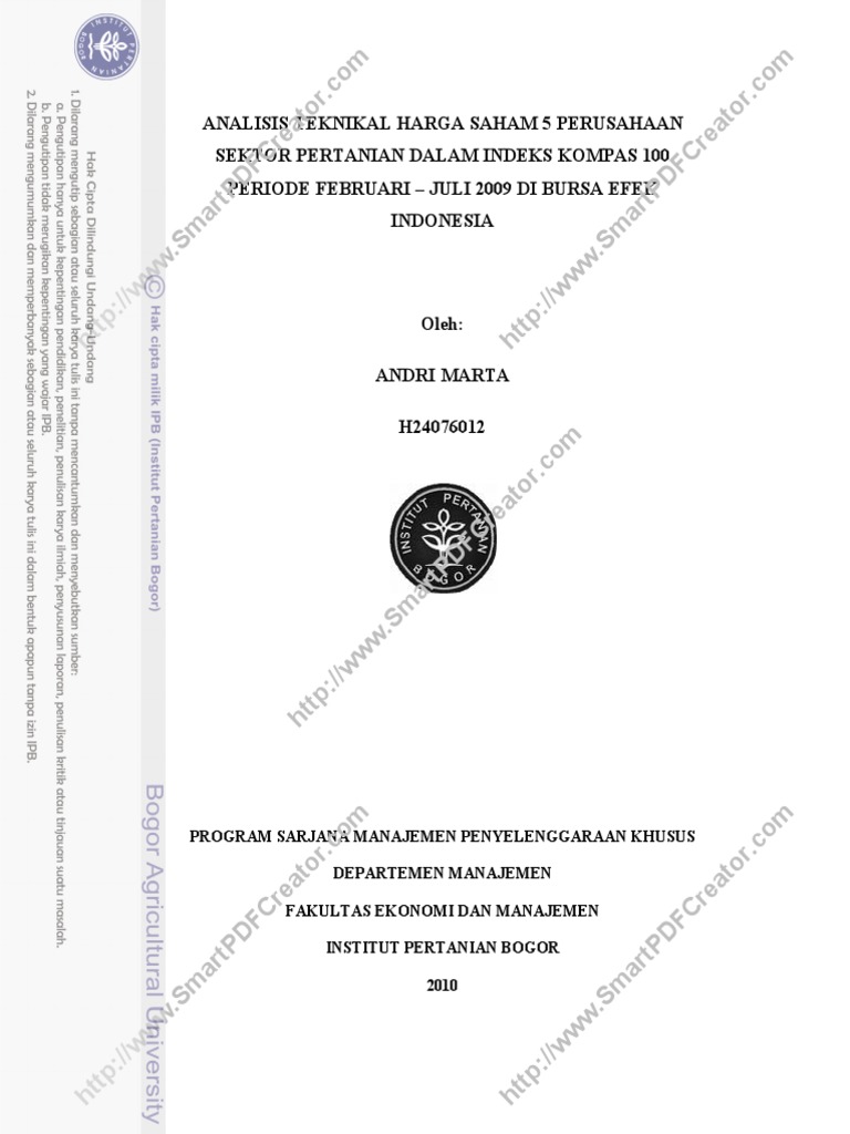 5 Perusahaan Blue Chip Pertanian | PDF