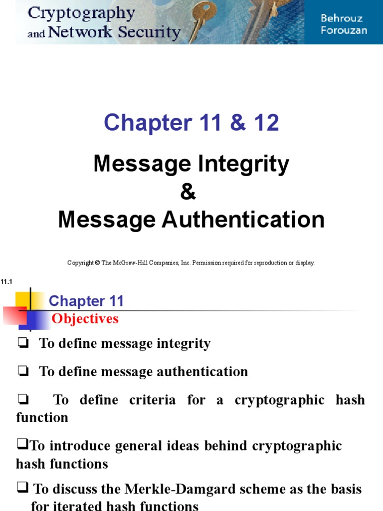 Message Integrity and Authentication | PDF | Espionage Techniques | Secrecy