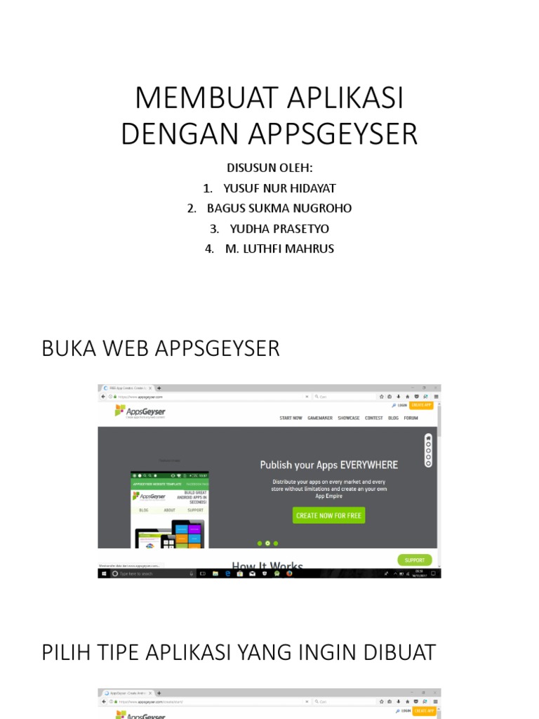 Membuat Aplikasi Dengan Appsgeyser | PDF