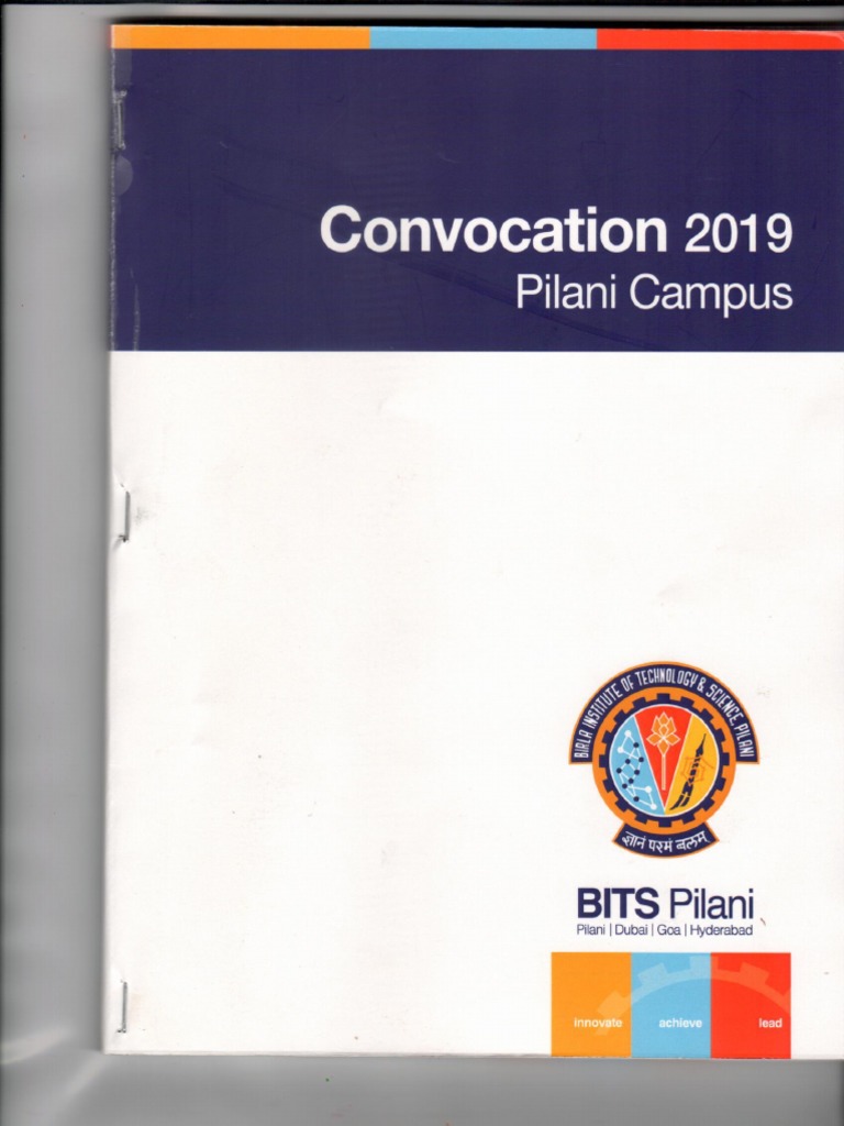 Convocation Booklet 2019 | PDF | Academia
