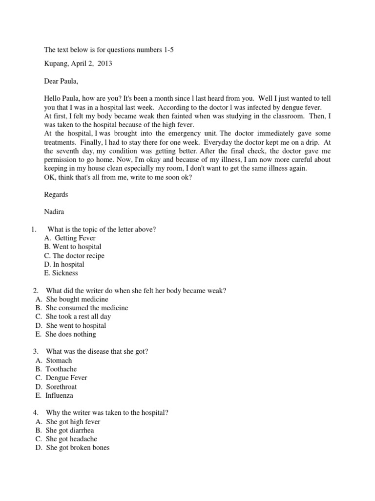 Formal and Informal Letter Exercise 1 | PDF | Grief