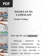 Pagsulat NG Feature Writing | PDF