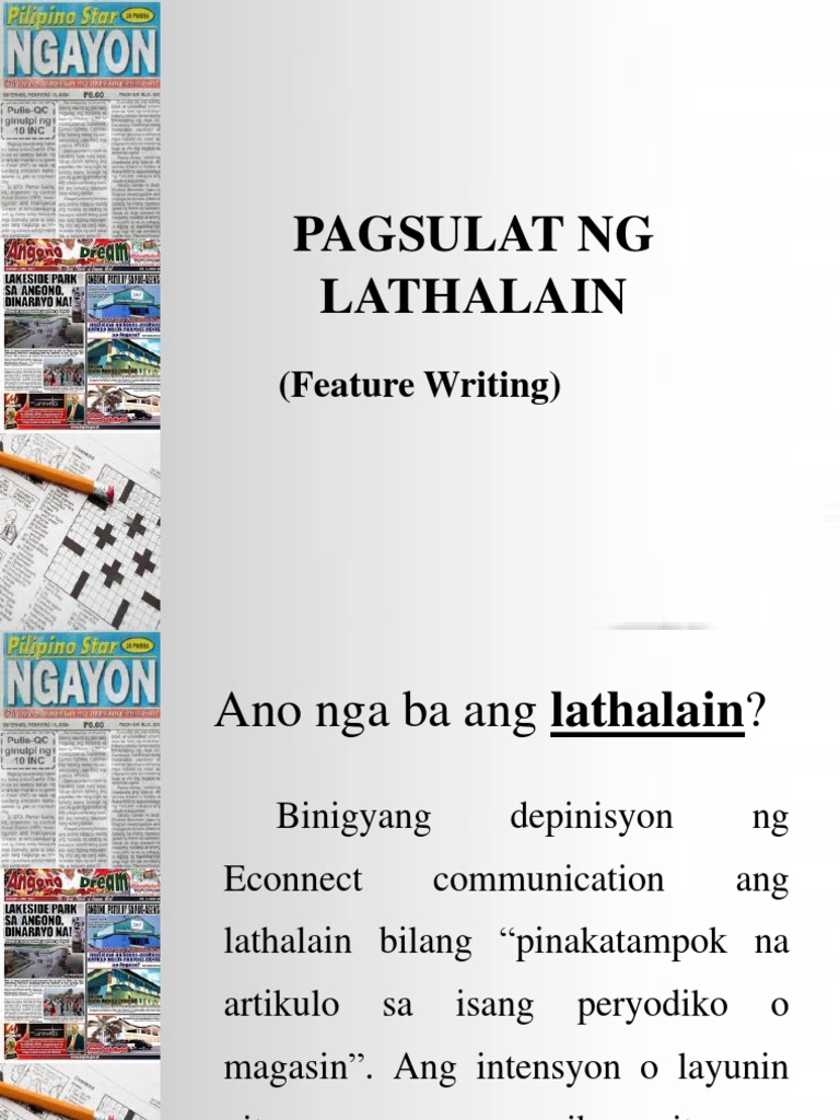 Pagsulat NG Lathalain | PDF