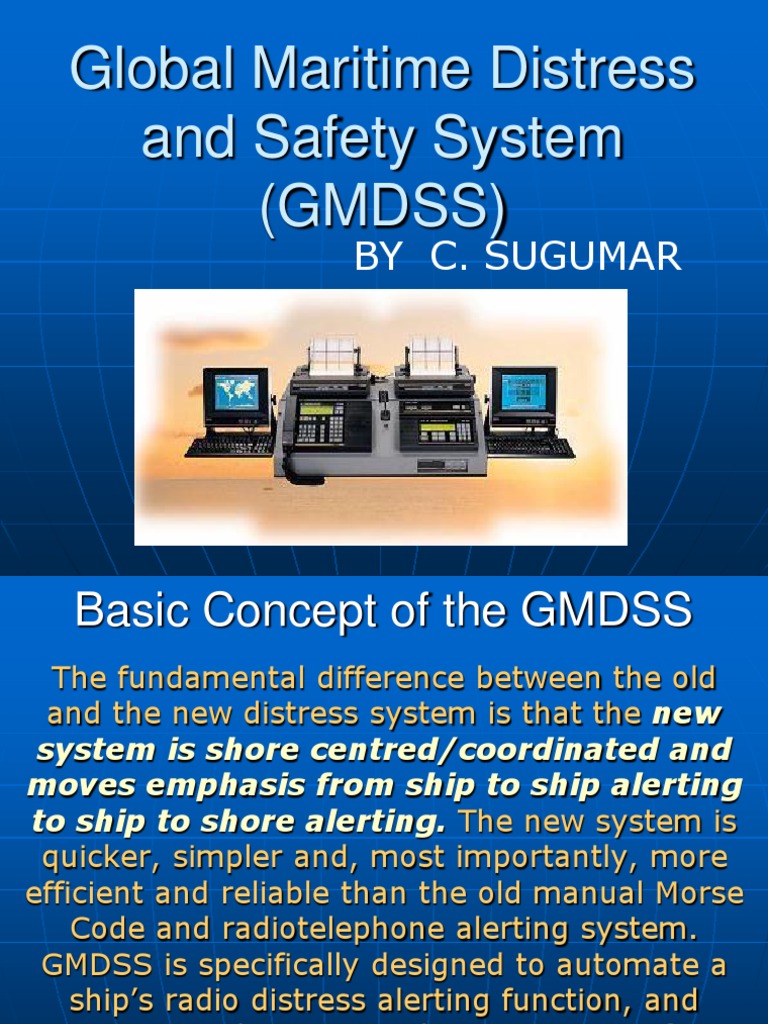 Global Maritime Distress and Safety System (GMDSS) : by C. Sugumar ...
