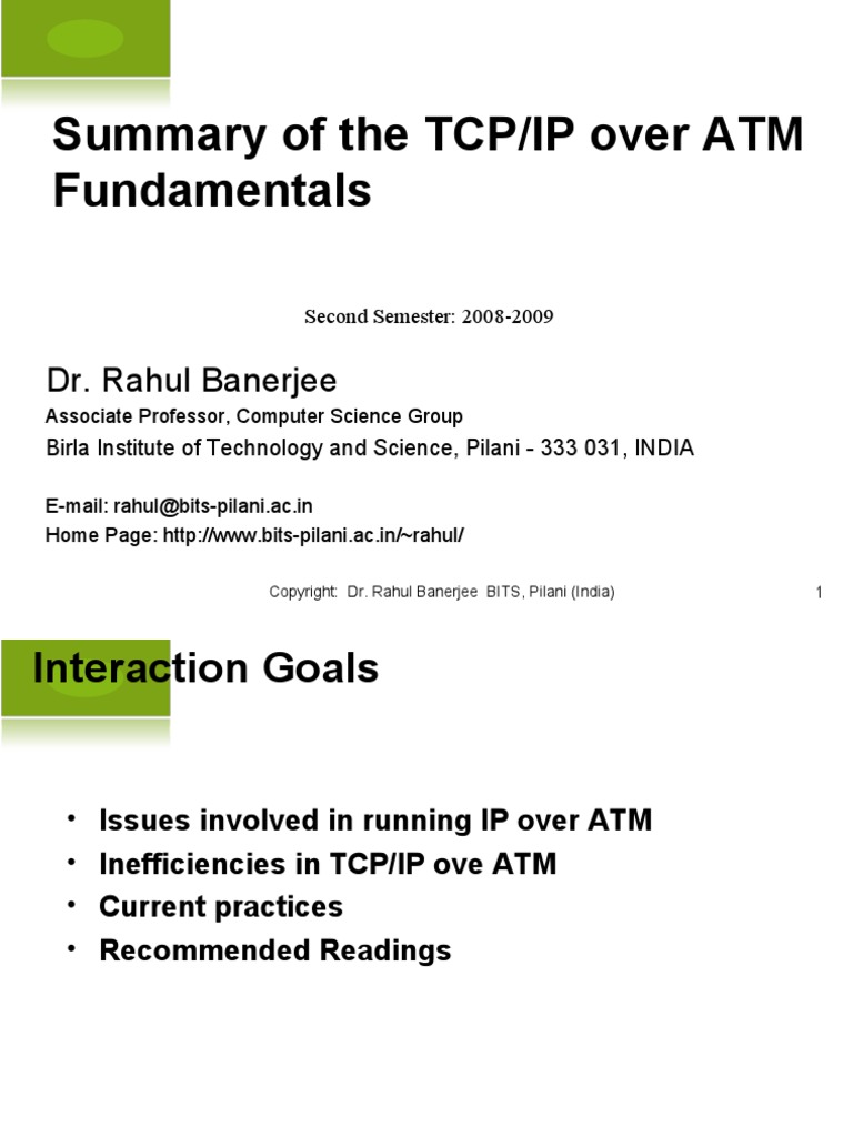 Tcp Ip Over Atm Pdf Internet Protocols Transmission Control Protocol