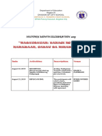 Activity Design-Buwan NG Kasaysayan | PDF | Philippines