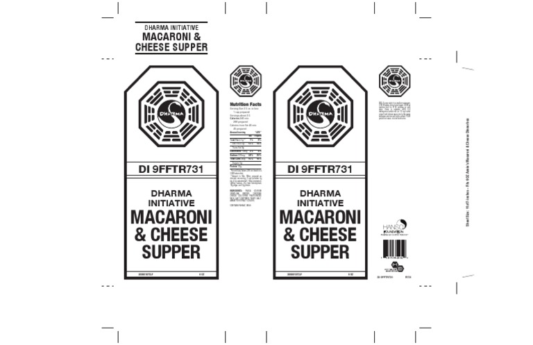 Lost Label Dharma | PDF | Pasta | Cheese