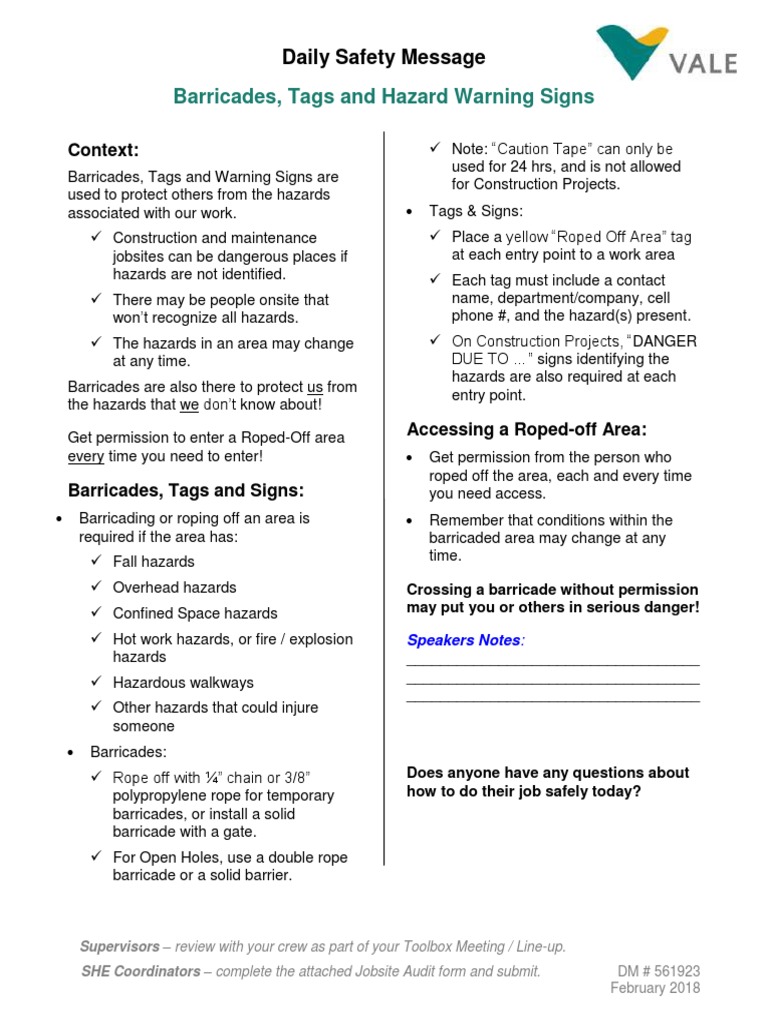 Barricade | PDF | Hazards | Rope