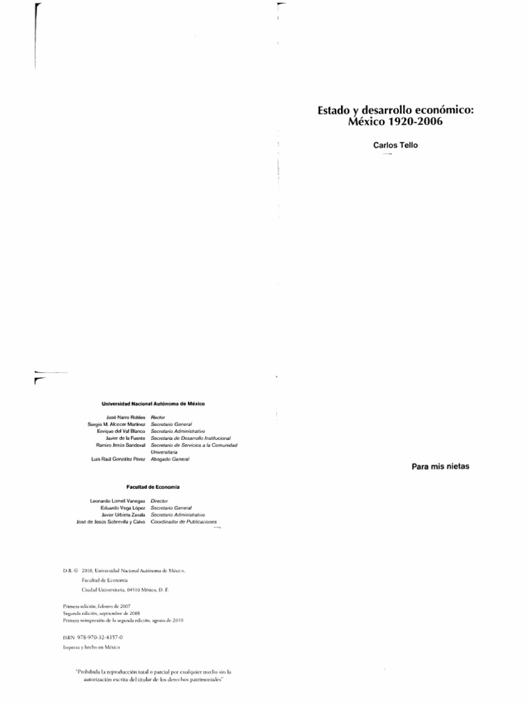 Carlos Tello Estado y Desarrollo | PDF