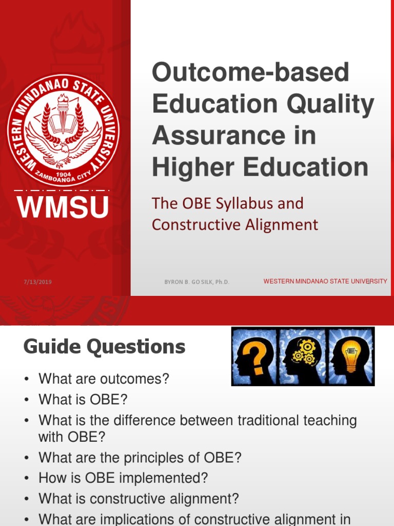 Obe Syllabus | PDF | Educational Assessment | Doctor Of Philosophy