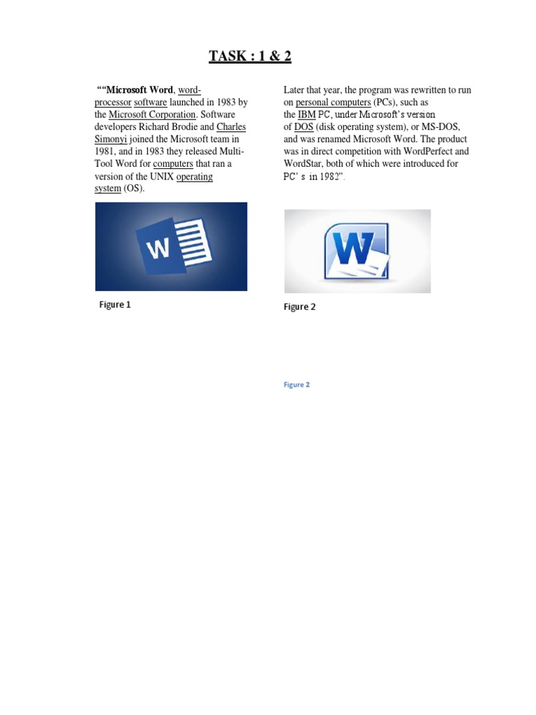 Microsoft Word history and early competition | PDF