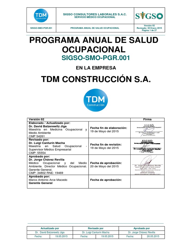 PLAN ANUAL DE SST | Seguridad y salud ocupacional | Bienestar