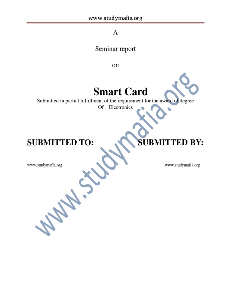 ECE Smart Card Report | PDF | Smart Card | Read Only Memory
