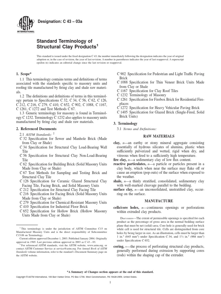 ASTM | PDF | Brick | Tile