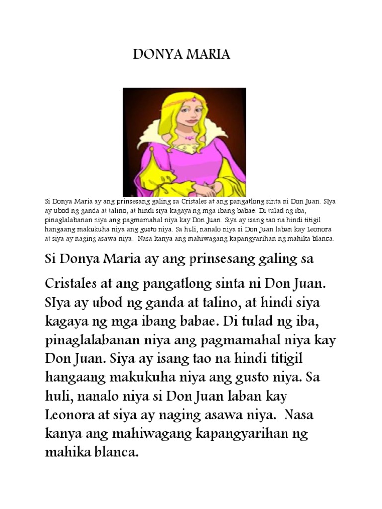 Donya Maria Blanca Sa Ibong Adarna
