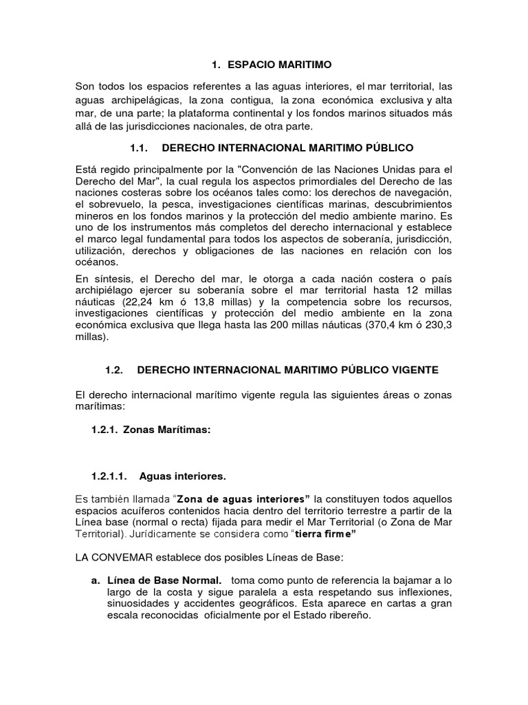 Espacio Maritimo | PDF | canal de Panama | Ley del mar