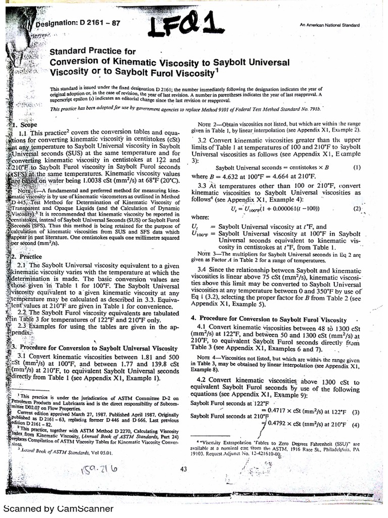 Saybolt Universal Viscosity Guide | PDF
