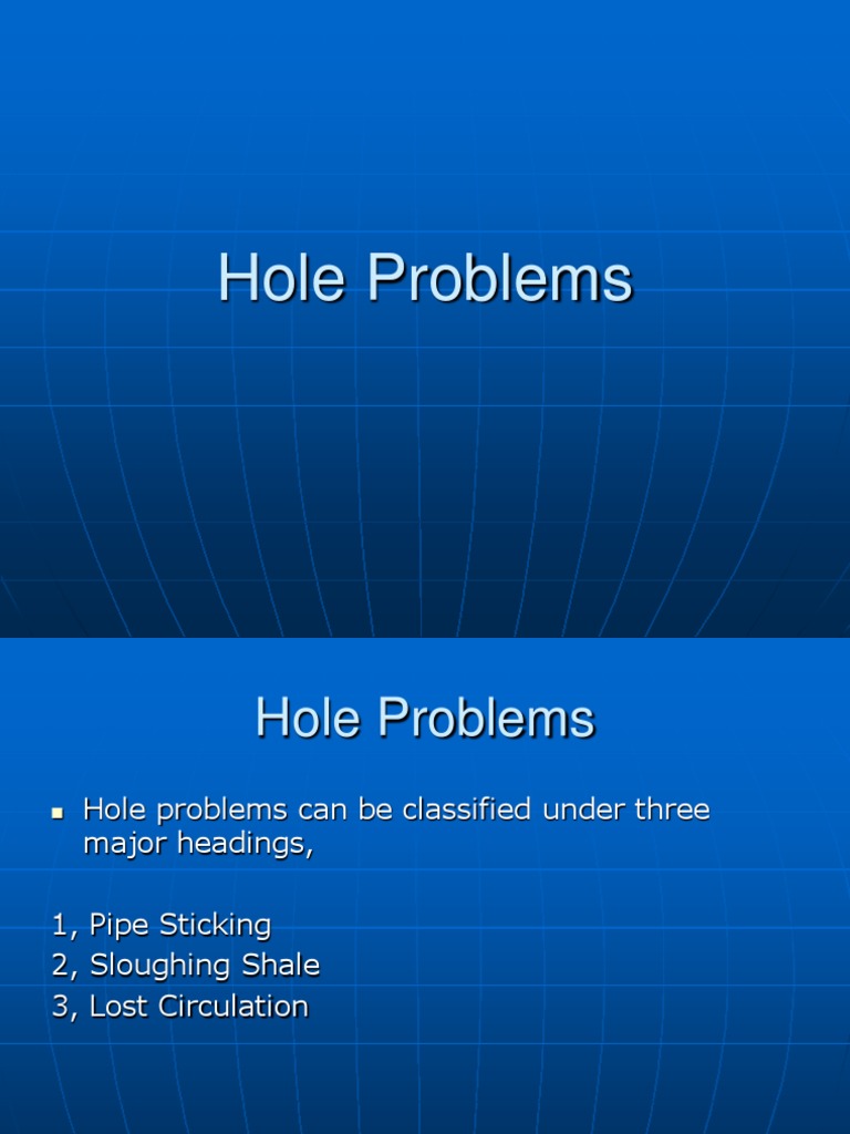 Hole Problems | PDF