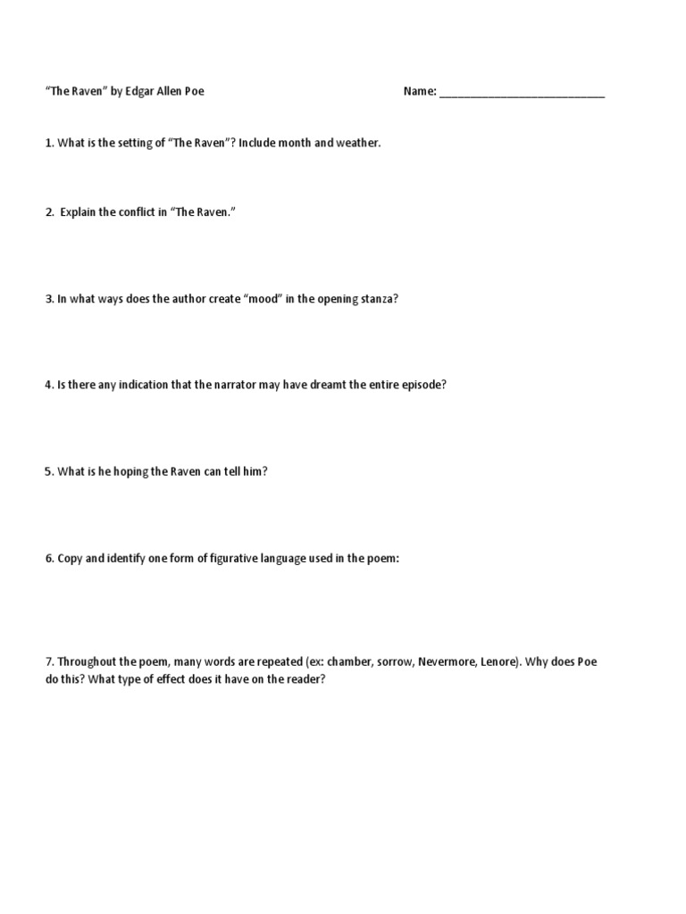 The Raven | PDF | The Raven | Poems